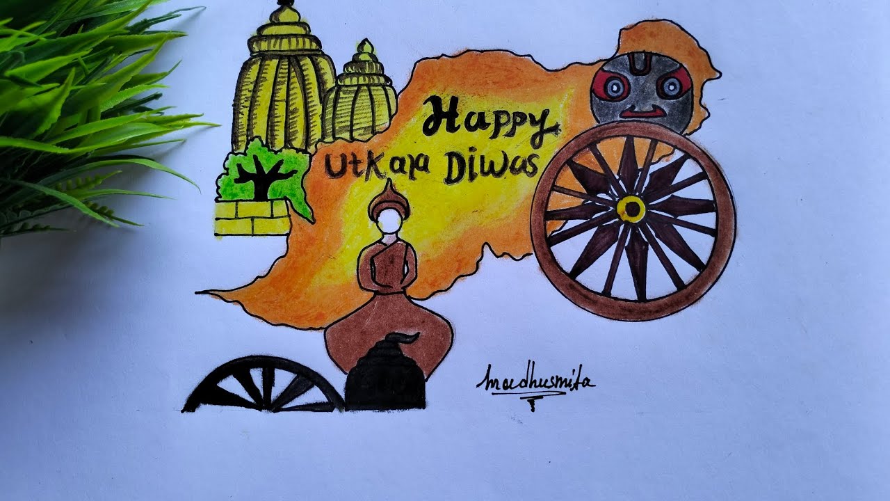 Utkal divas drawing||step by step easy tutorial||#utkaldivas #drawing ...