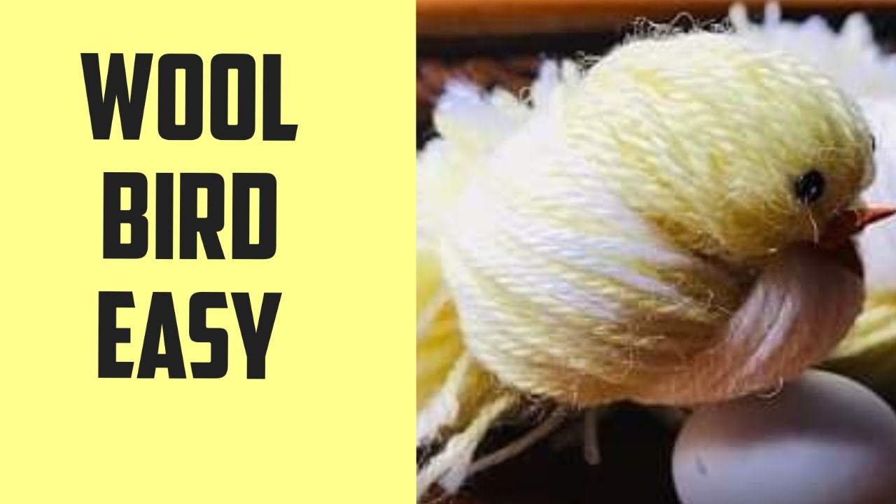 DIY Easy Wool Birds/Easter Birds/Easy craft - YouTube
