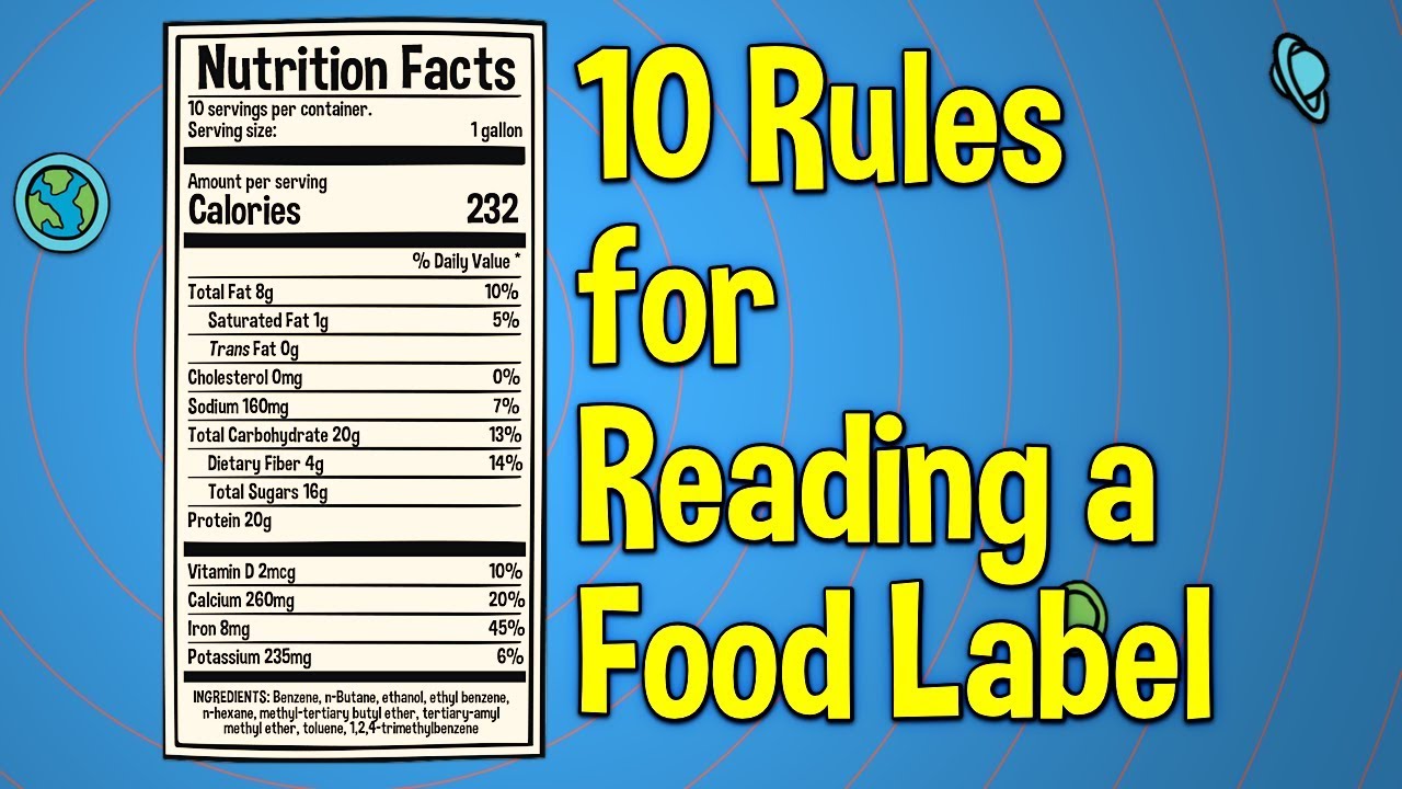 Reading Nutrition Labels For Kids