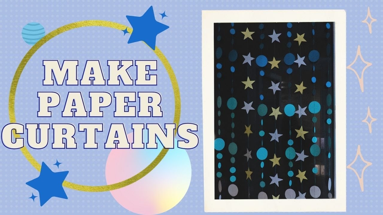 How to make paper curtains - YouTube