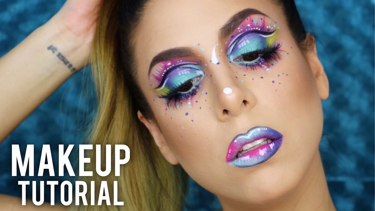 💜 MAQUILLAJE ARTÍSTICO: RECREANDO UN FACE CHART DE @MILK1422 🎨 ARTISTIC ...