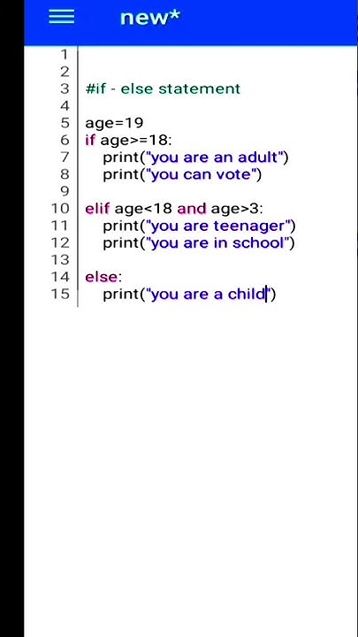if-else statement in "python programming" example 😍#shorts #youtubeshorts #coding #trending # ...