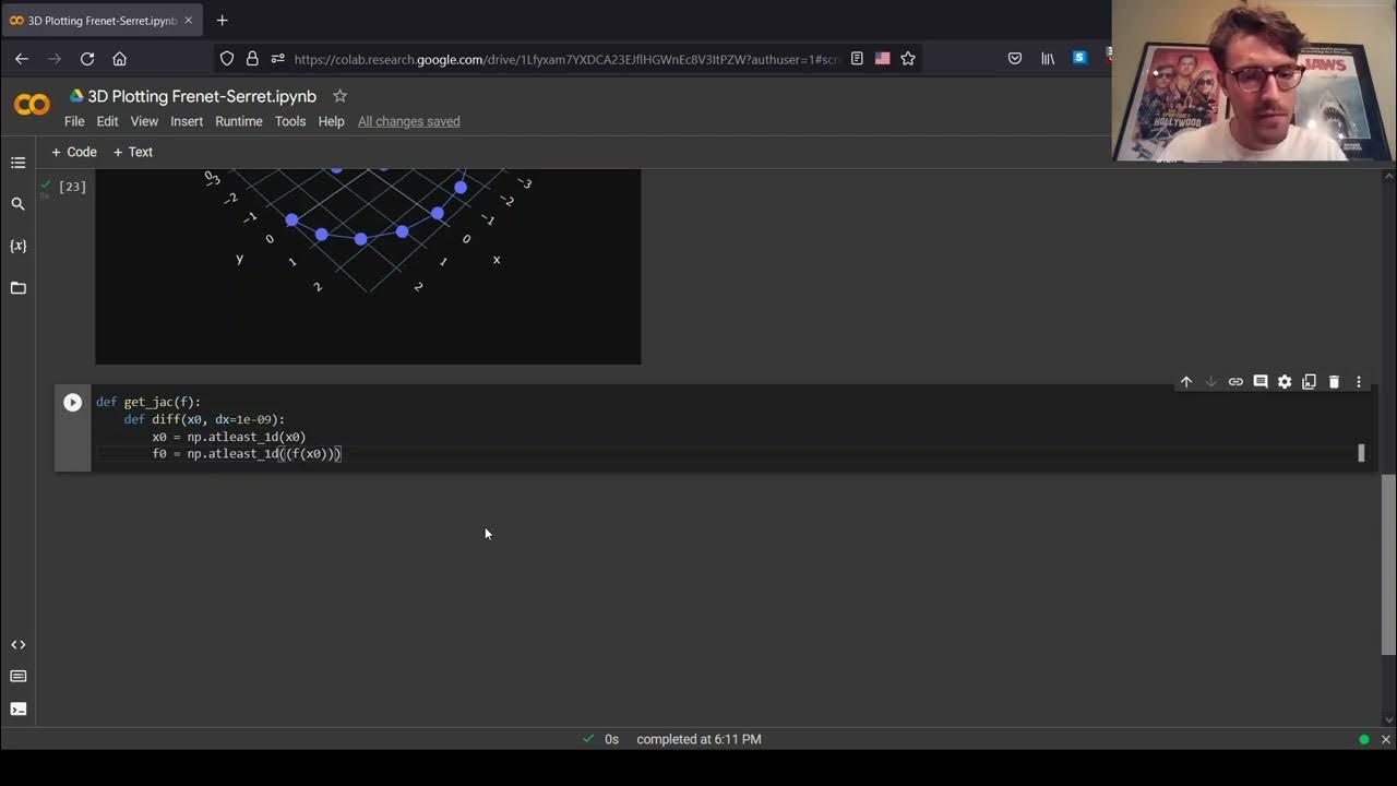 3D Plotting in Python Using Frenet-Serret and Jacobian Matrices [PART 1] - YouTube
