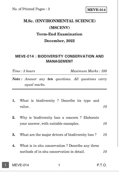 MEVE-014 DECEMBER-2022 QUESTION PAPER IGNOU - YouTube