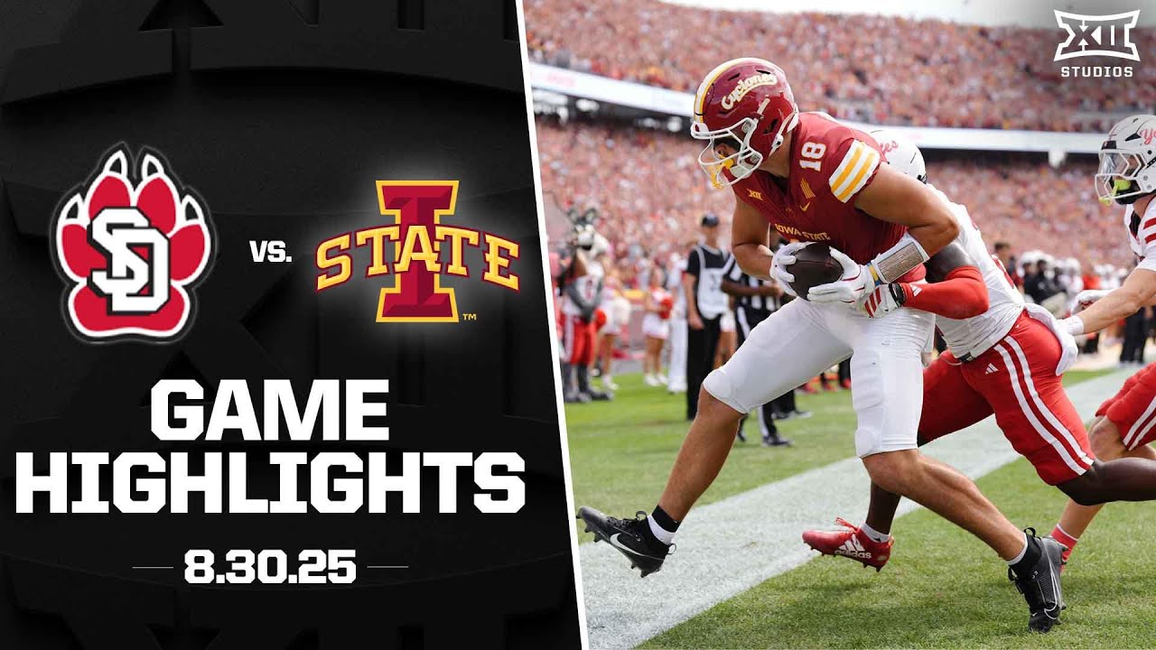 South Dakota vs. #22 Iowa State Game Highlights | 2025 Big 12 Football ...