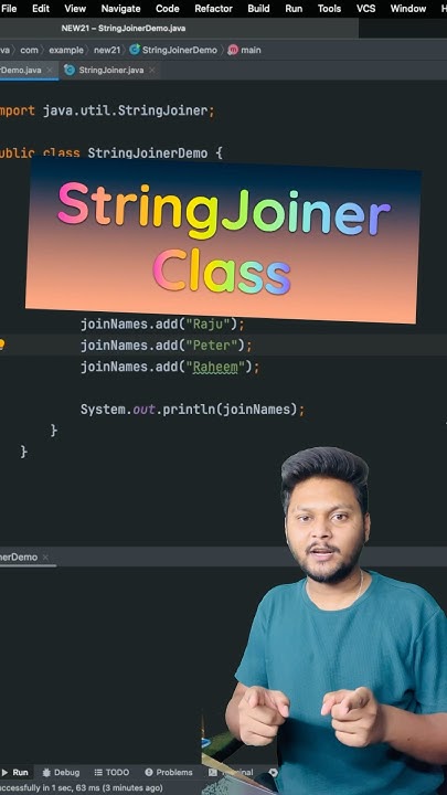 Stringjoiner In Java Youtube