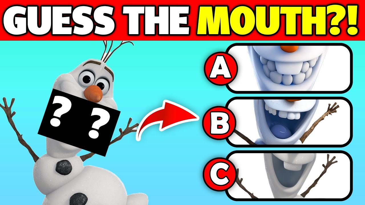 Which Mouth Belongs to OLAF? ⛄| Can you guess it right? | ️👸FROZEN 2 ...