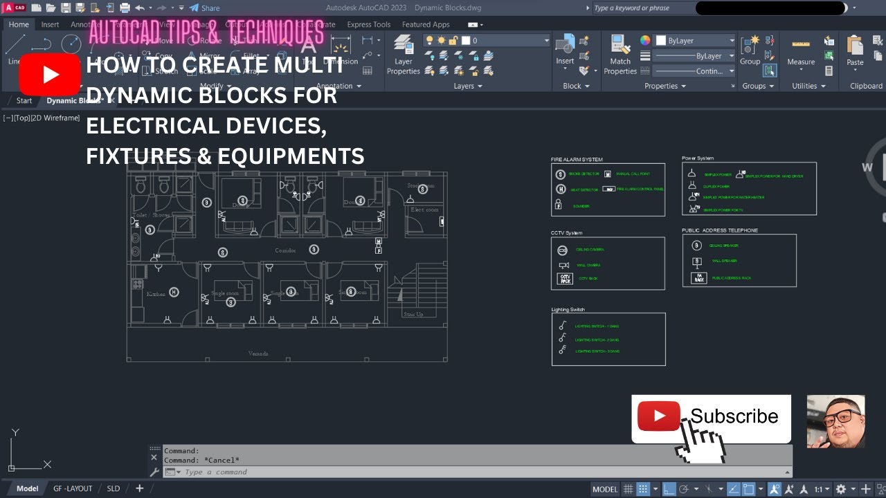 HOW TO CREATE MULTI DYNAMIC BLOCKS FOR ELECTRICAL DEVICES, FIXTURES ...