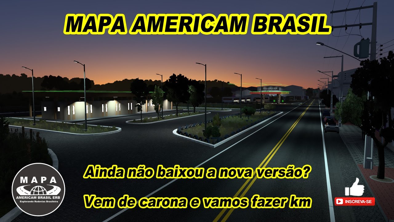 MAPA AMERICAM BRASIL - Vem de carona e vamos fazer km - YouTube