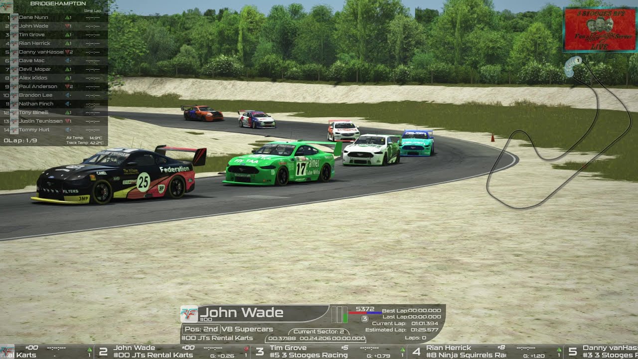 2023 01 14 rfactor 2 mod v8 Supercars Bridgehampton Race 3 - YouTube