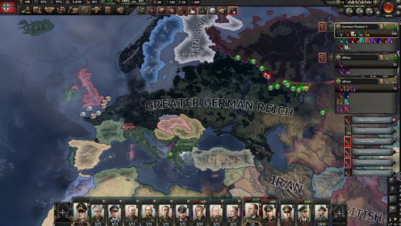 Forming The Greater German Reich in Hearts of iron 4 - YouTube