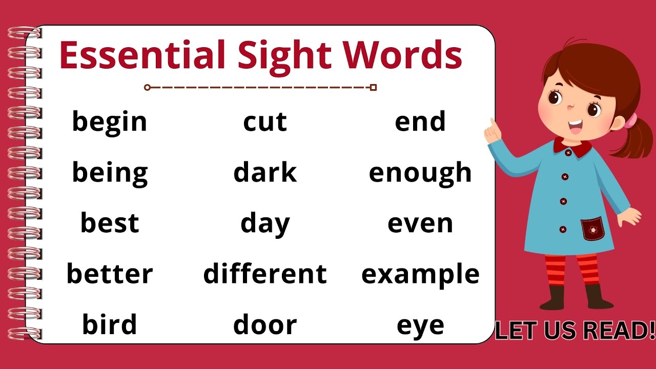 ESSENTIAL SIGHT WORDS I Read along with me I with Teacher Jake - YouTube