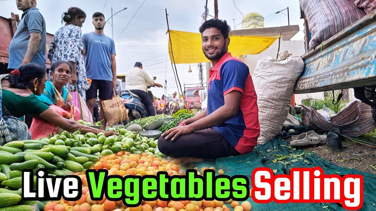 vegetables Selling Live - YouTube