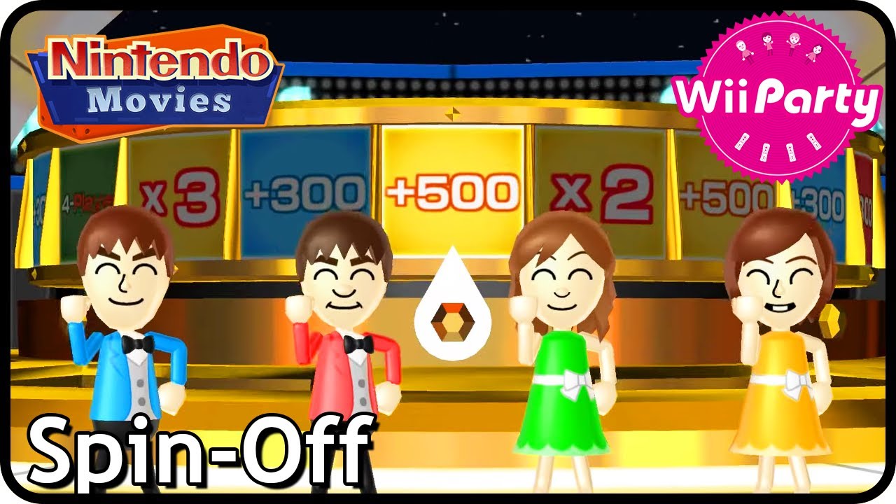 Wii Party - Spin-Off (4 Players, Maurits vs Rik vs Danique vs Thessy) - YouTube