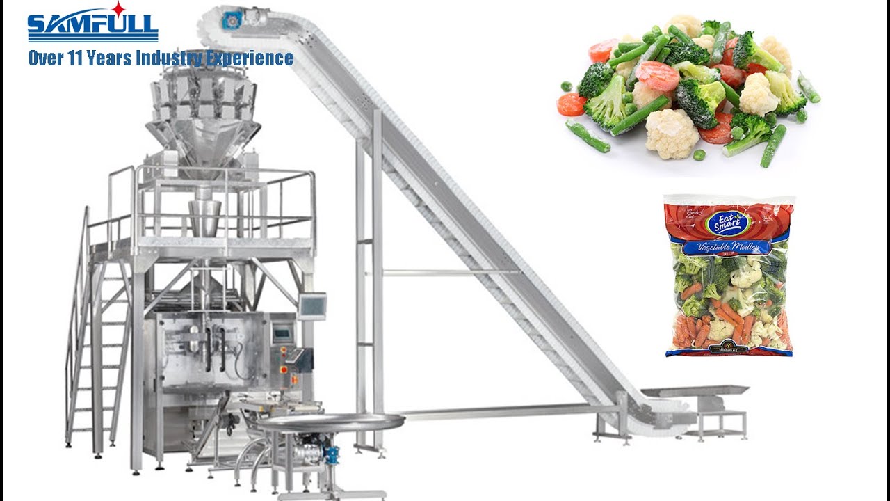 Frozen Vegetables Weighing Packing Machine Fully Automatic Machine ...