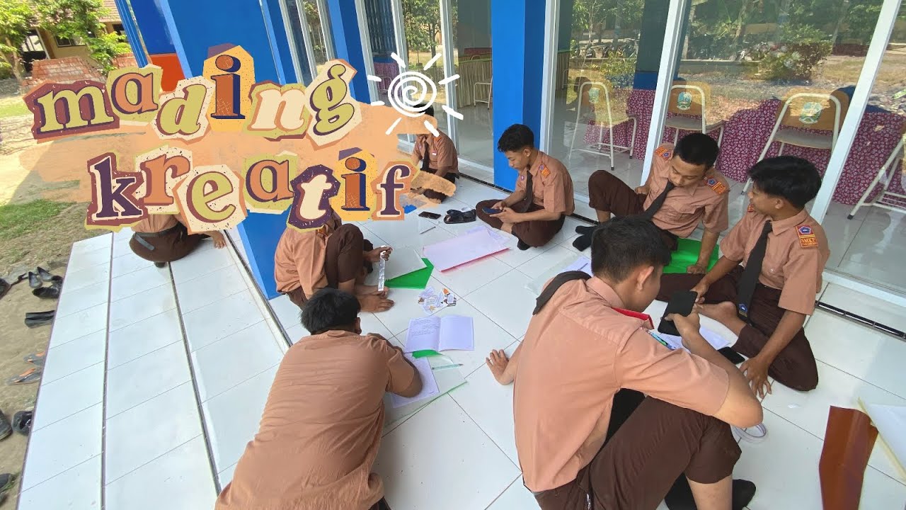 LITERASI SEKOLAH - PEMBUATAN MADING KREATIF - YouTube