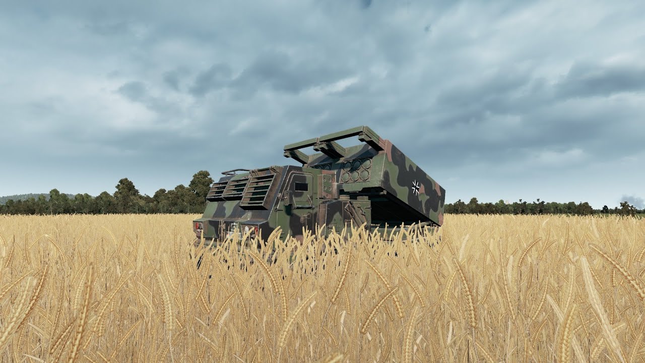 WARNO: West German MARS multiple launch rocket system (MLRS) in action ...