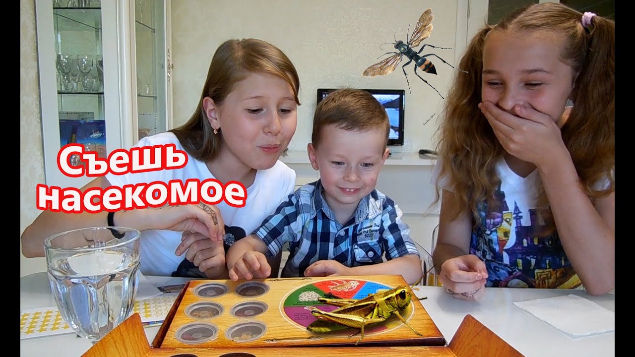 ВЫЗОВ СЪЕШЬ НАСЕКОМОЕ / Bush Tucker Trial Challenge / Саранча, личинки ...