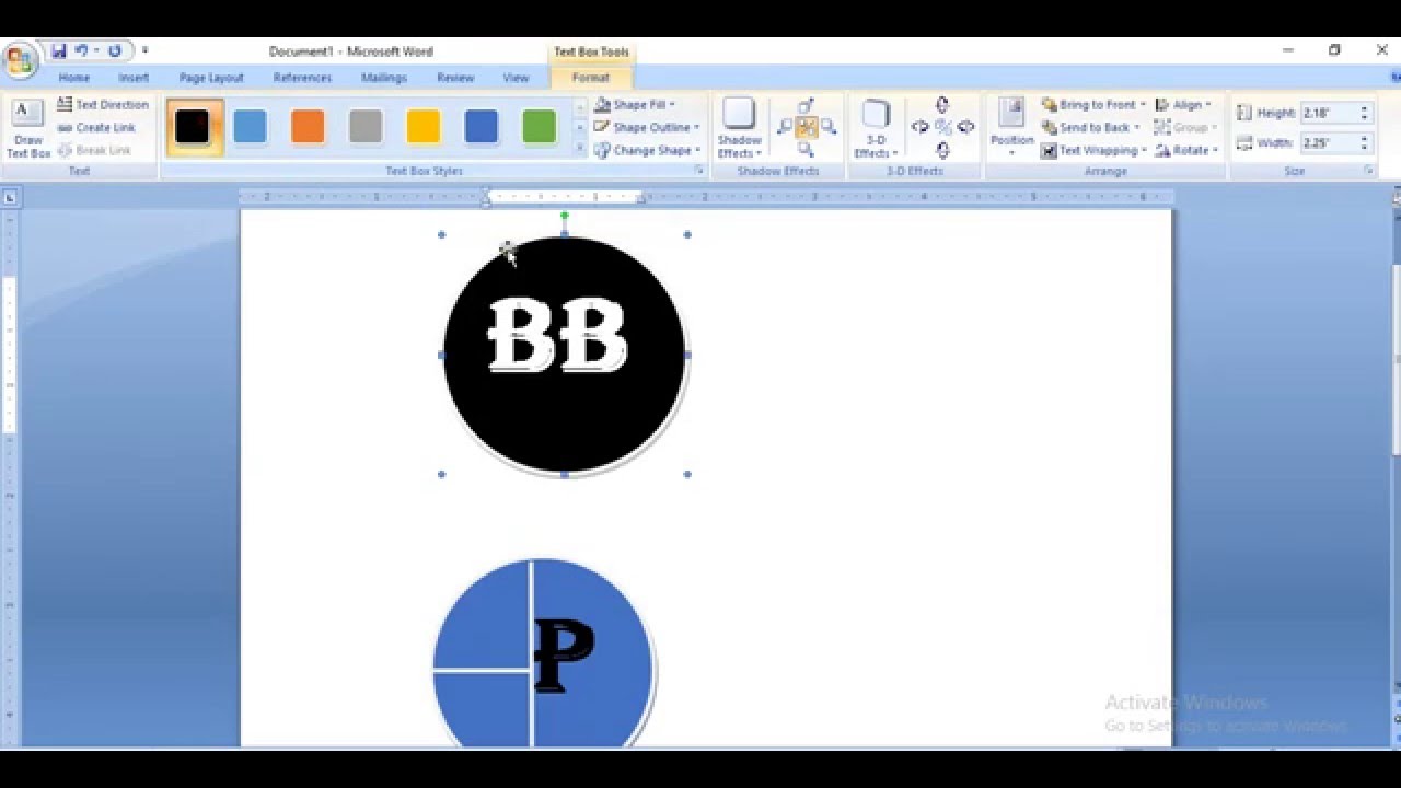 Create Awesome Design a Logo in Word Business - YouTube