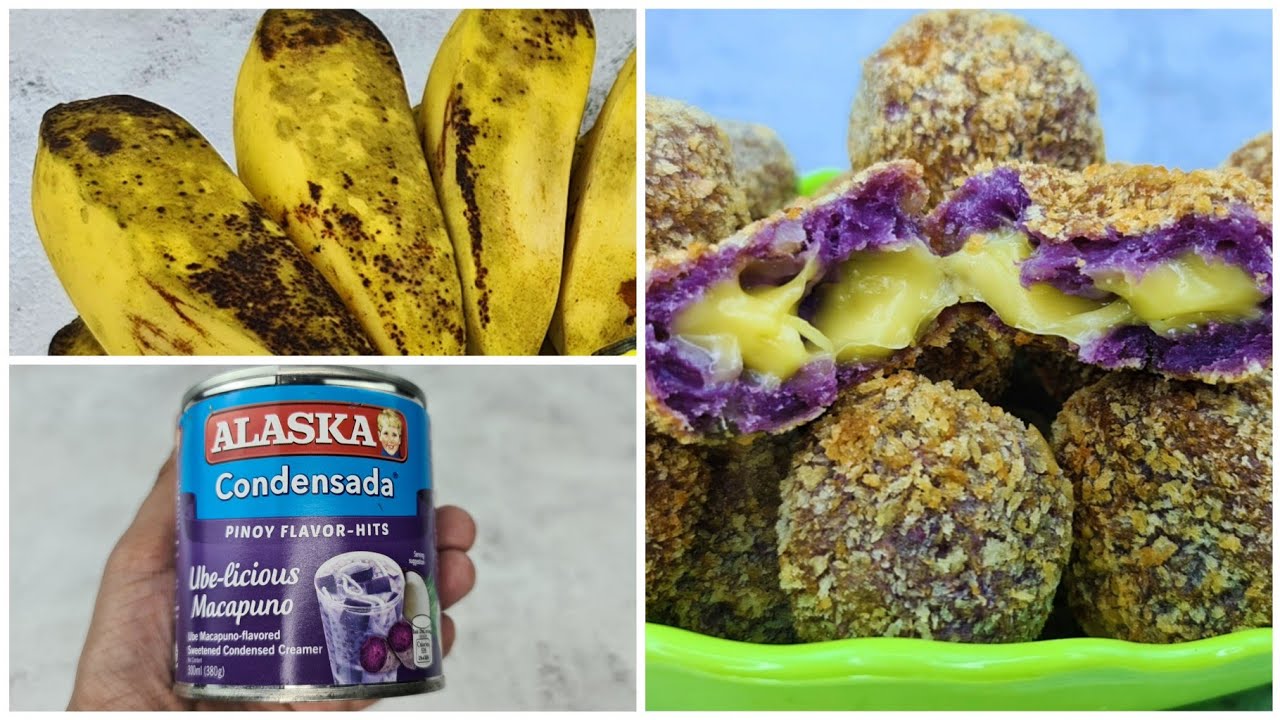 SABA at UBE CONDENSADA ang BIDA! Masarap at Mura Cheesy Ube Banana ...