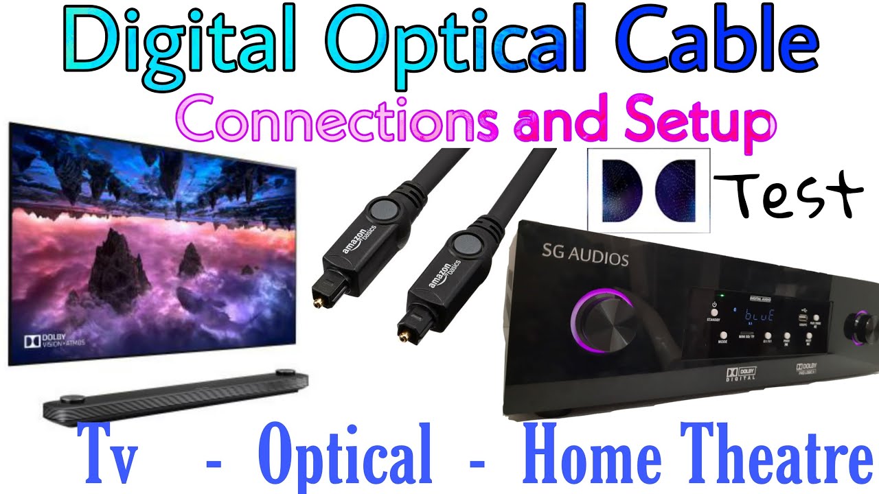How to connect Digital optical cable to Hometheatre | sound bar | Lg ...