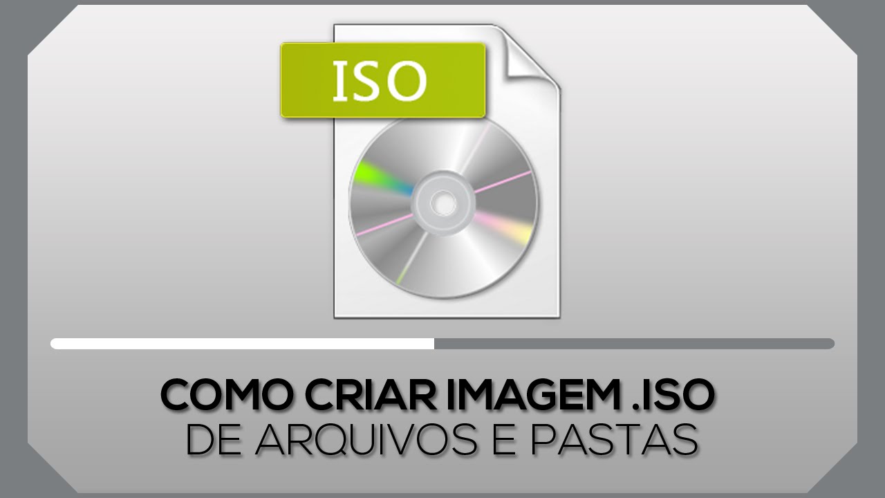 Como criar imagem .ISO de arquivos e pastas - YouTube