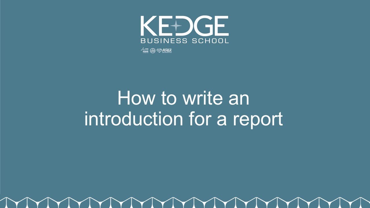 How To Write An Introduction For A Report 5 Of 10 YouTube How To Write An Introduction For A Report 5 Of 10 YouTube