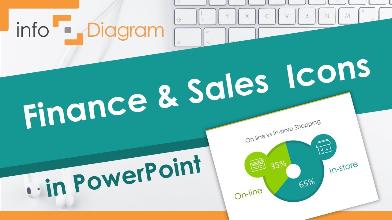 PowerPoint Template - Finance and Sales Outline Icons - YouTube