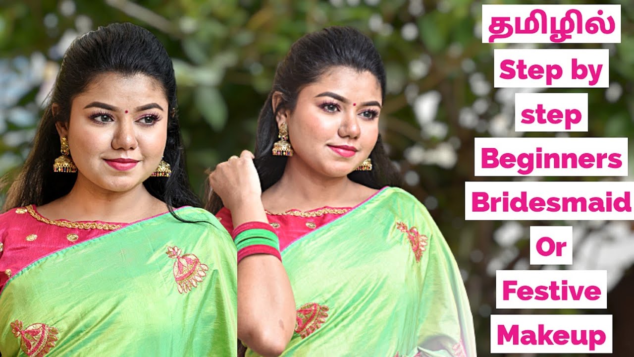 Beginners Bridesmaid Or Festive Makeup |Step by step makeup tutorial in ...