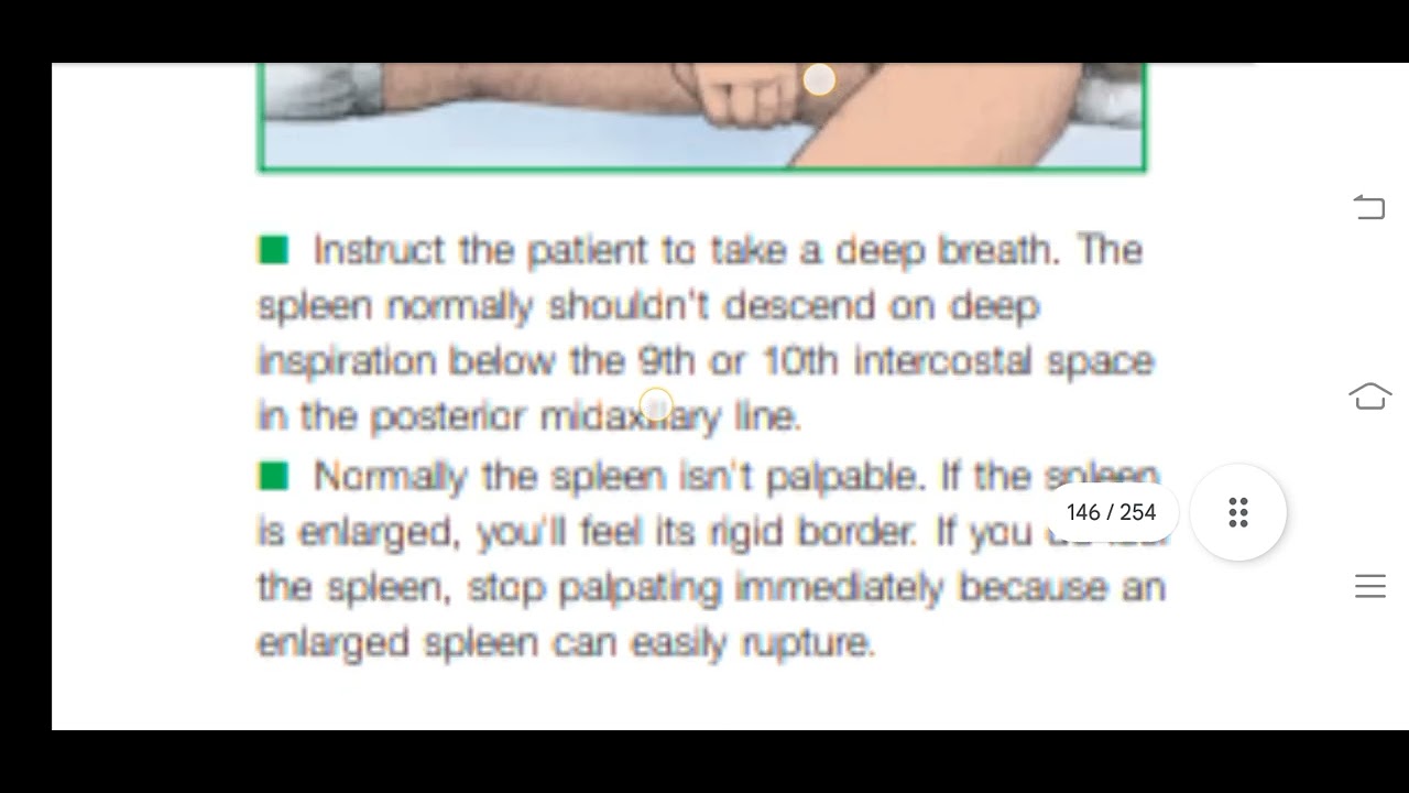 How to do Palpation of Spleen | Spleen Palpation | Health Assesment in ...