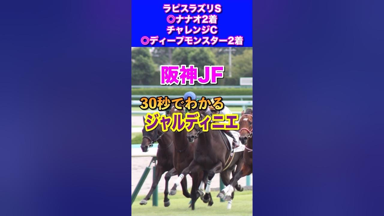 【阪神JF2024】30秒でわかるジャルディニエ - YouTube
