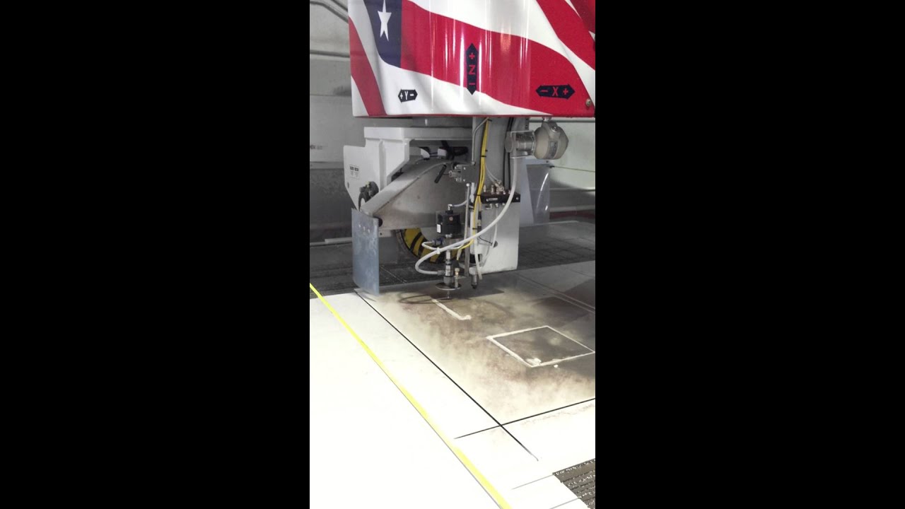 FUSION® 4245 CNC SAW/WATERJET in action. #Quartz #Okite - YouTube