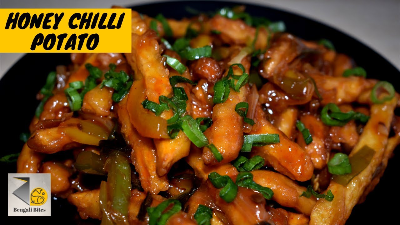 Honey Chilli Potato Recipe || Easy to make Starter/ Appetizer Recipe ...