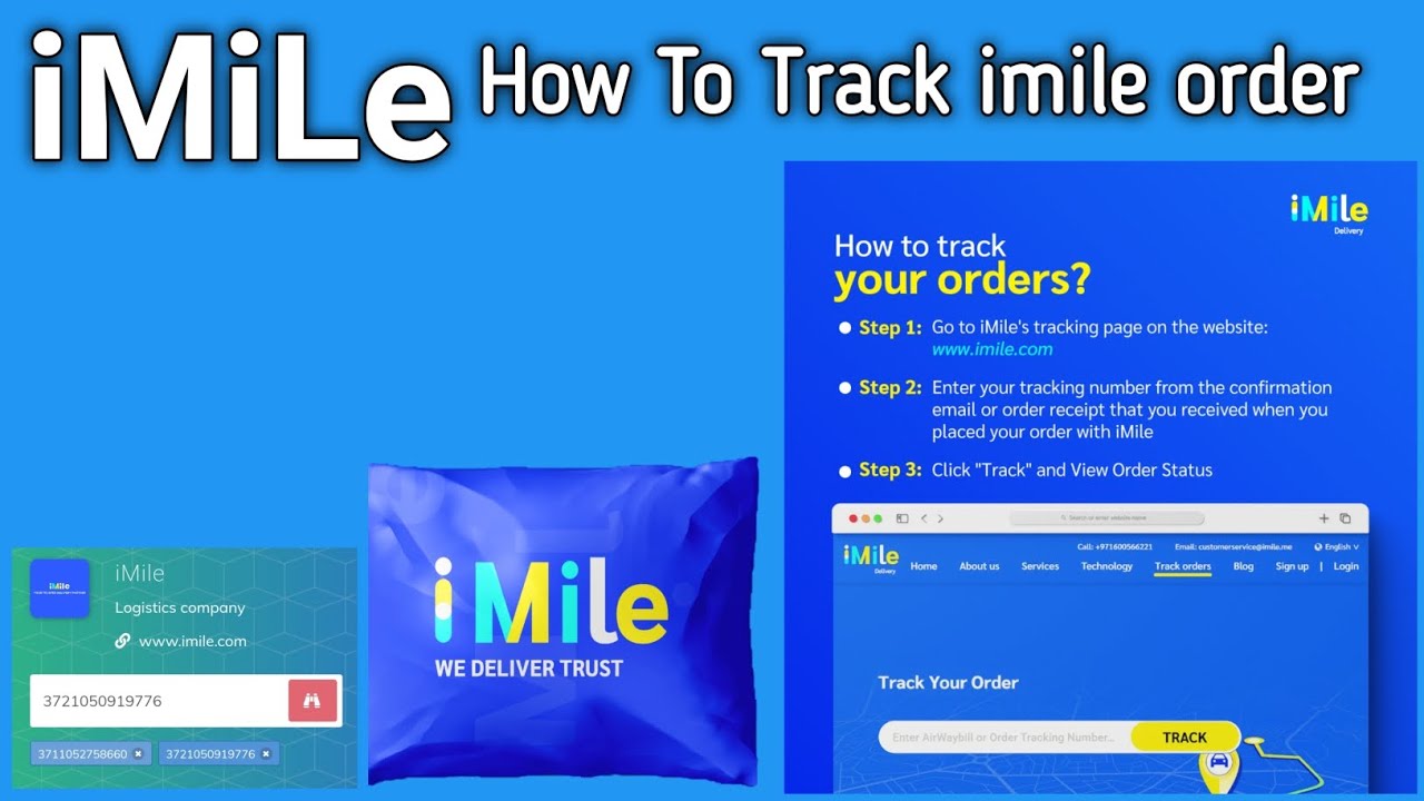 how to track iMile order - YouTube