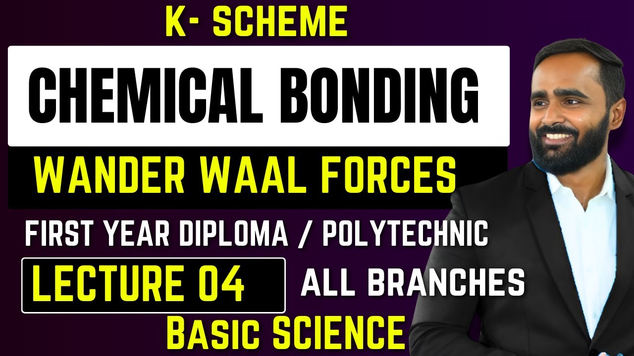 CHEMICAL BONDING|LECTURE 4 |WANDER WAAL FORCES|PRADEEP SIR - YouTube