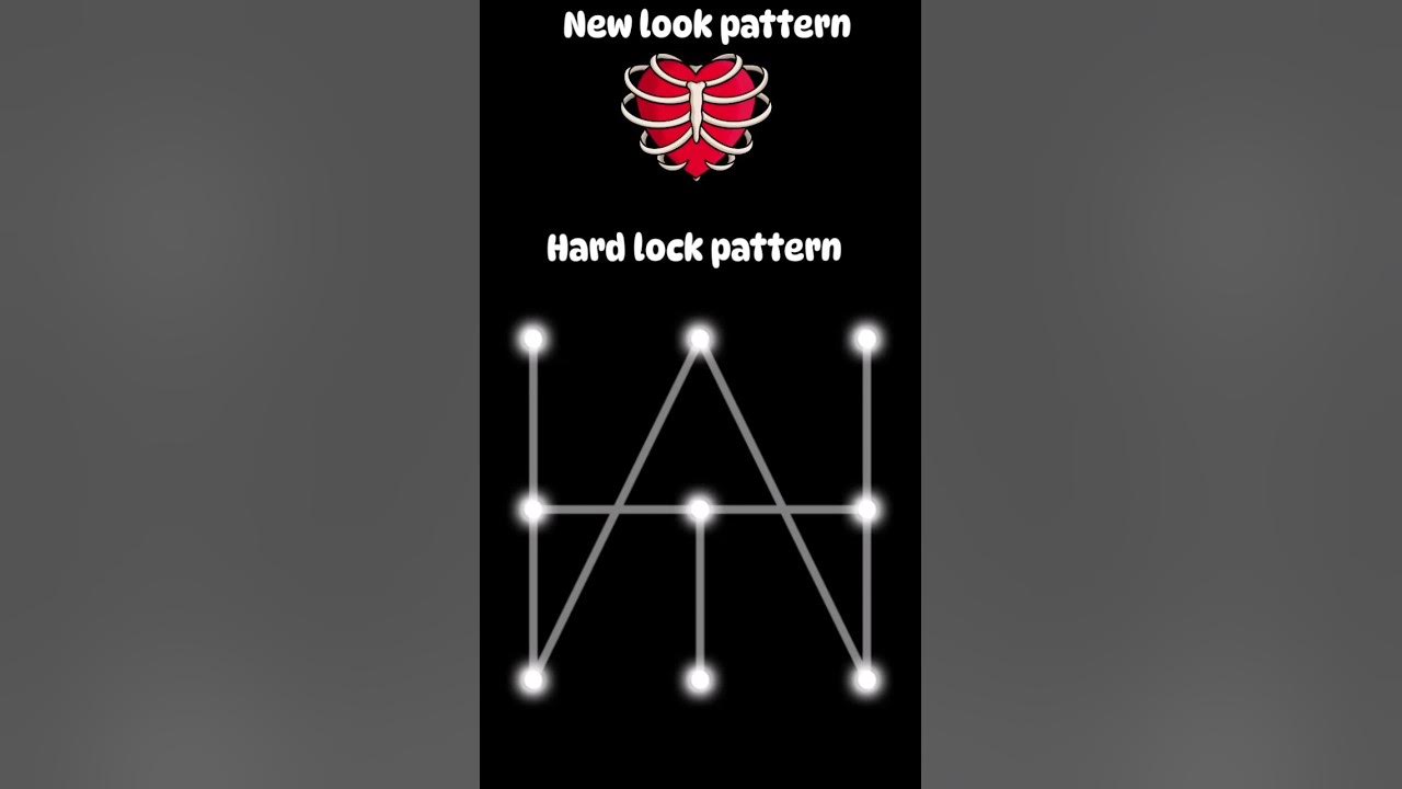 hard pattern lock 💔#viralpattern - YouTube