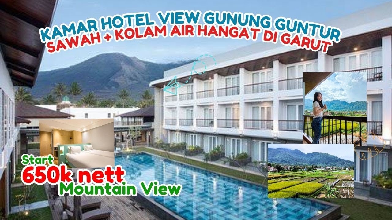 HOTEL VIRAL DI GARUT‼️GUNUNG DEPAN MATA & KOLAM AIR HANGAT | HOTEL ...