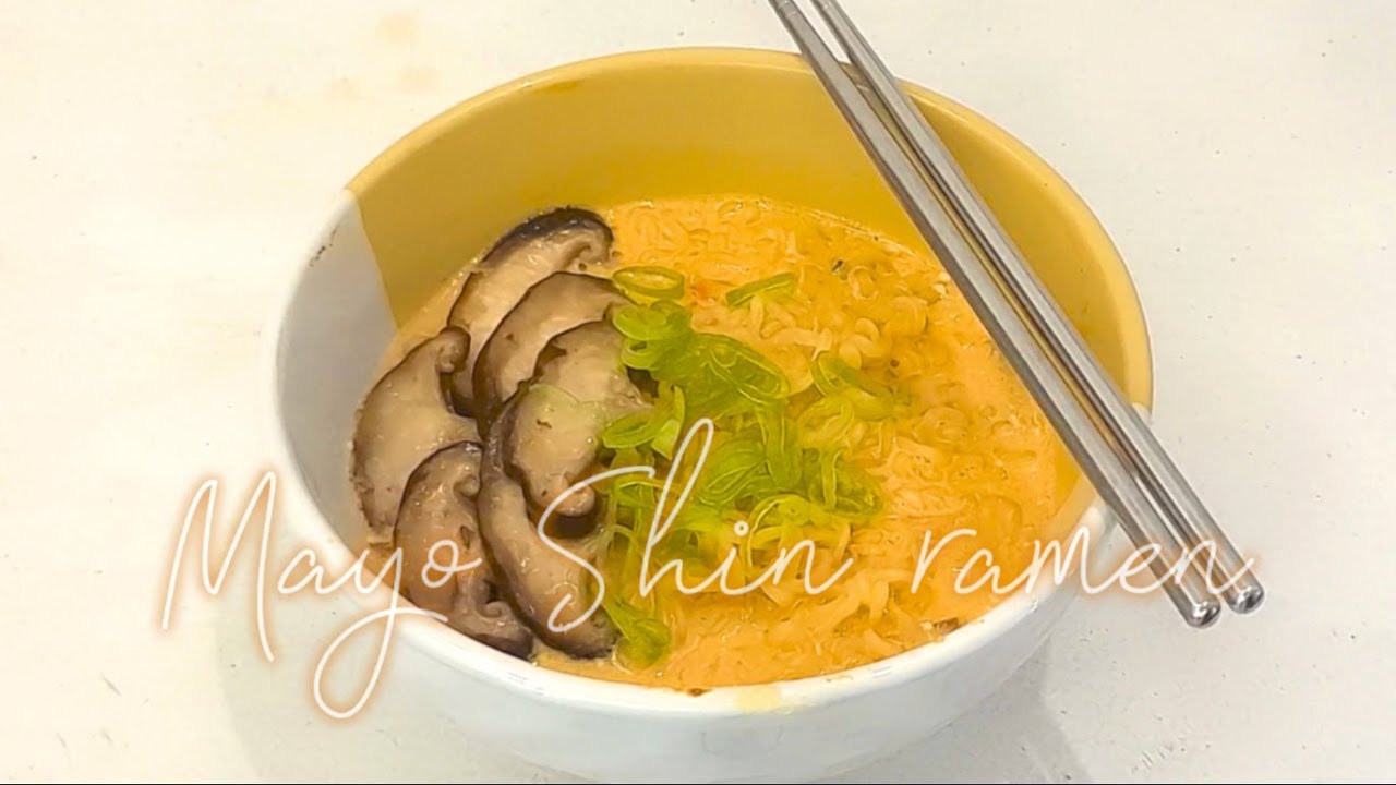 🍜 Mayo shin ramen 🍜 #ramen #mayo #2024 #recipe #tiktok #noodles #viral ...