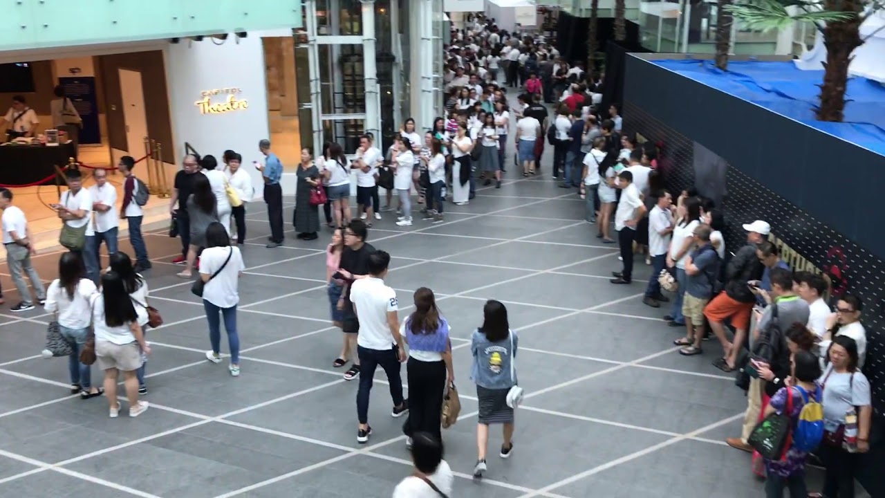 Queue for Dawn Gan's memorial concert at Capitol Piazza at 2.45pm on ...
