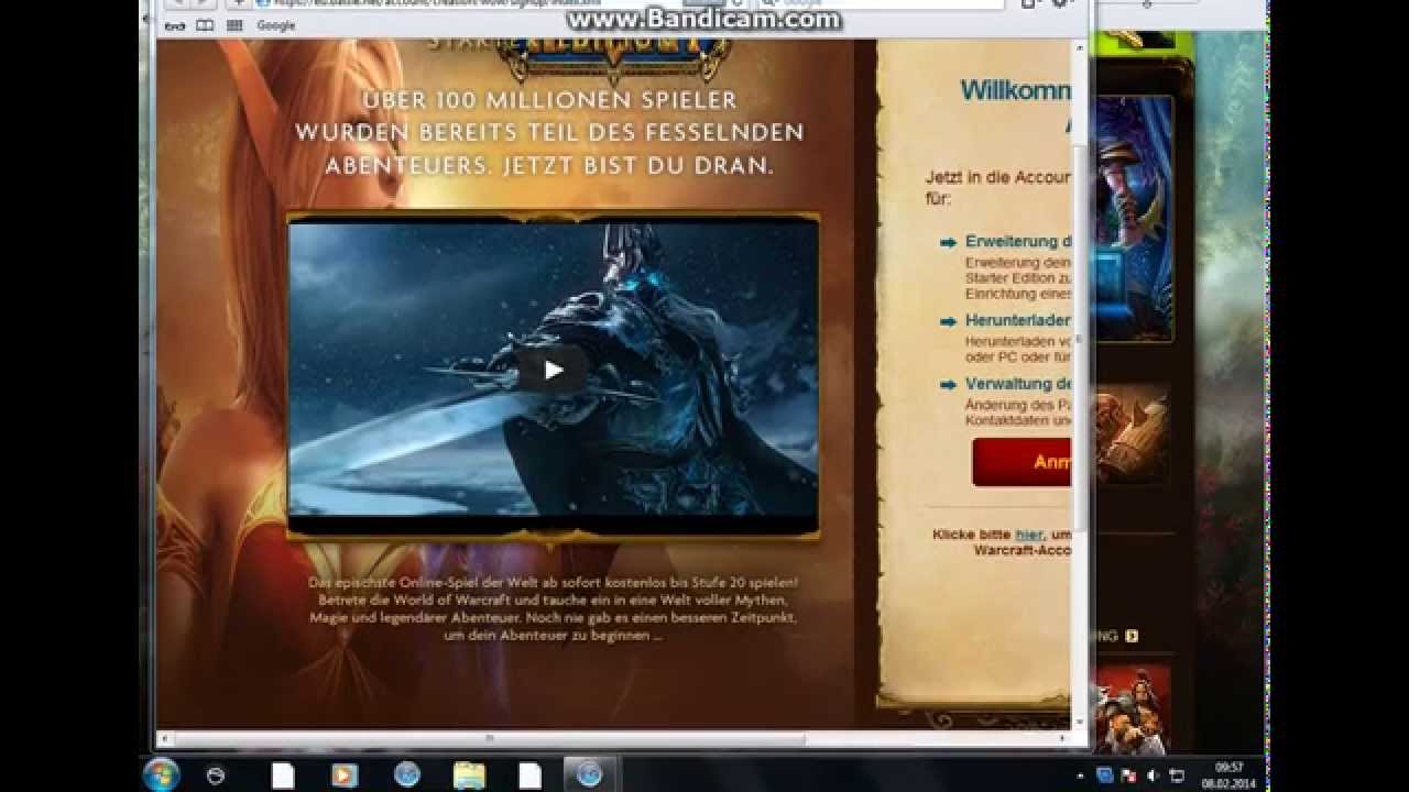 World of Warcraft account erstellen!! - YouTube