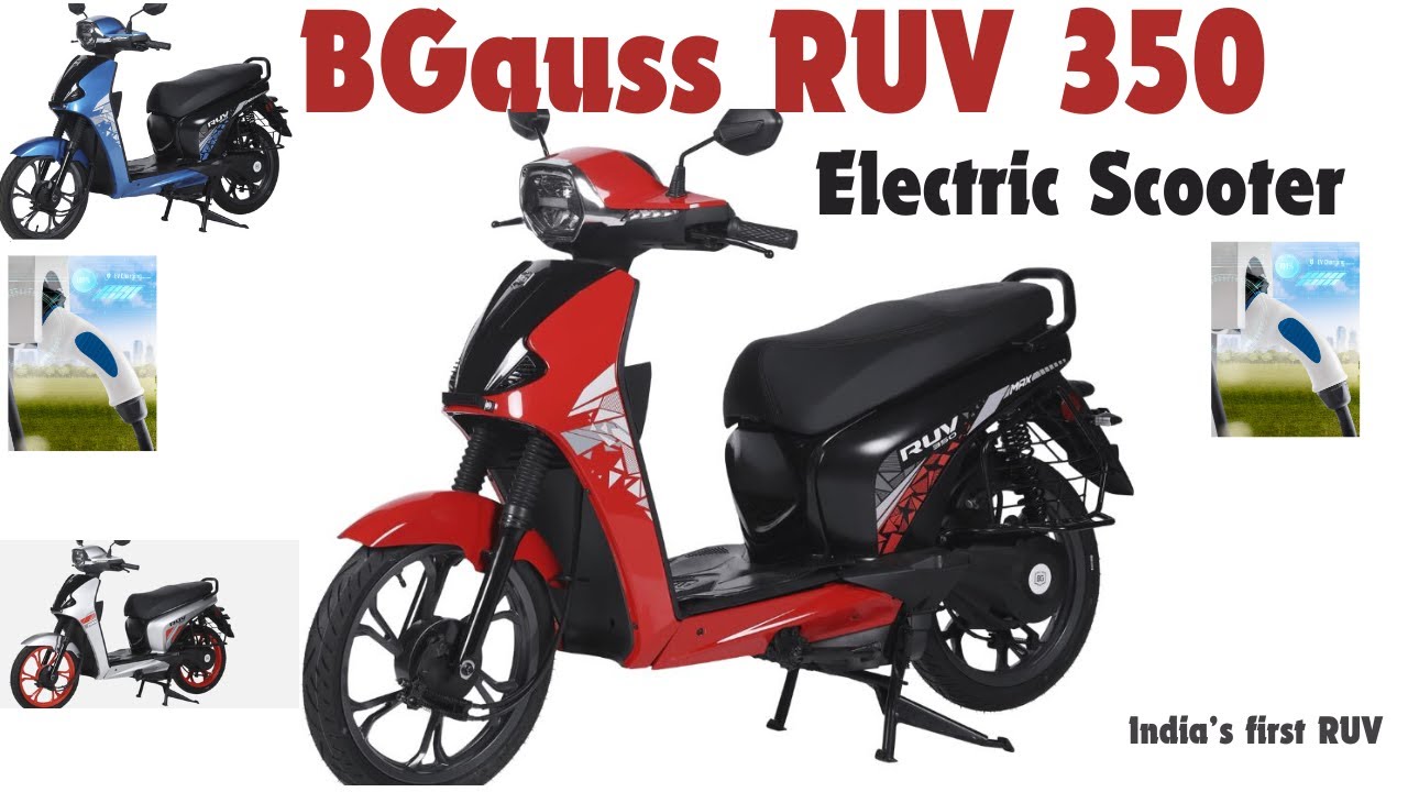BGauss RUV 350 Electric Scooter India Review | Premium Design and ...