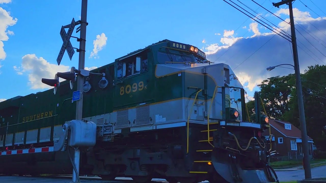 2 NS Heritage Units on the Conemaugh Line at O'Hara Township and Springdale, PA - YouTube