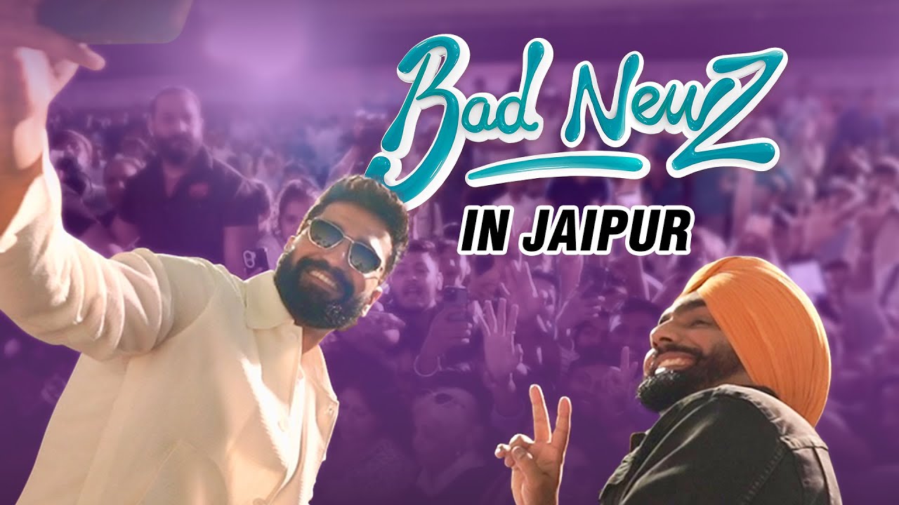The cast of Bad Newz in Jaipur | Vicky Kaushal | Ammy Virk | In cinemas ...