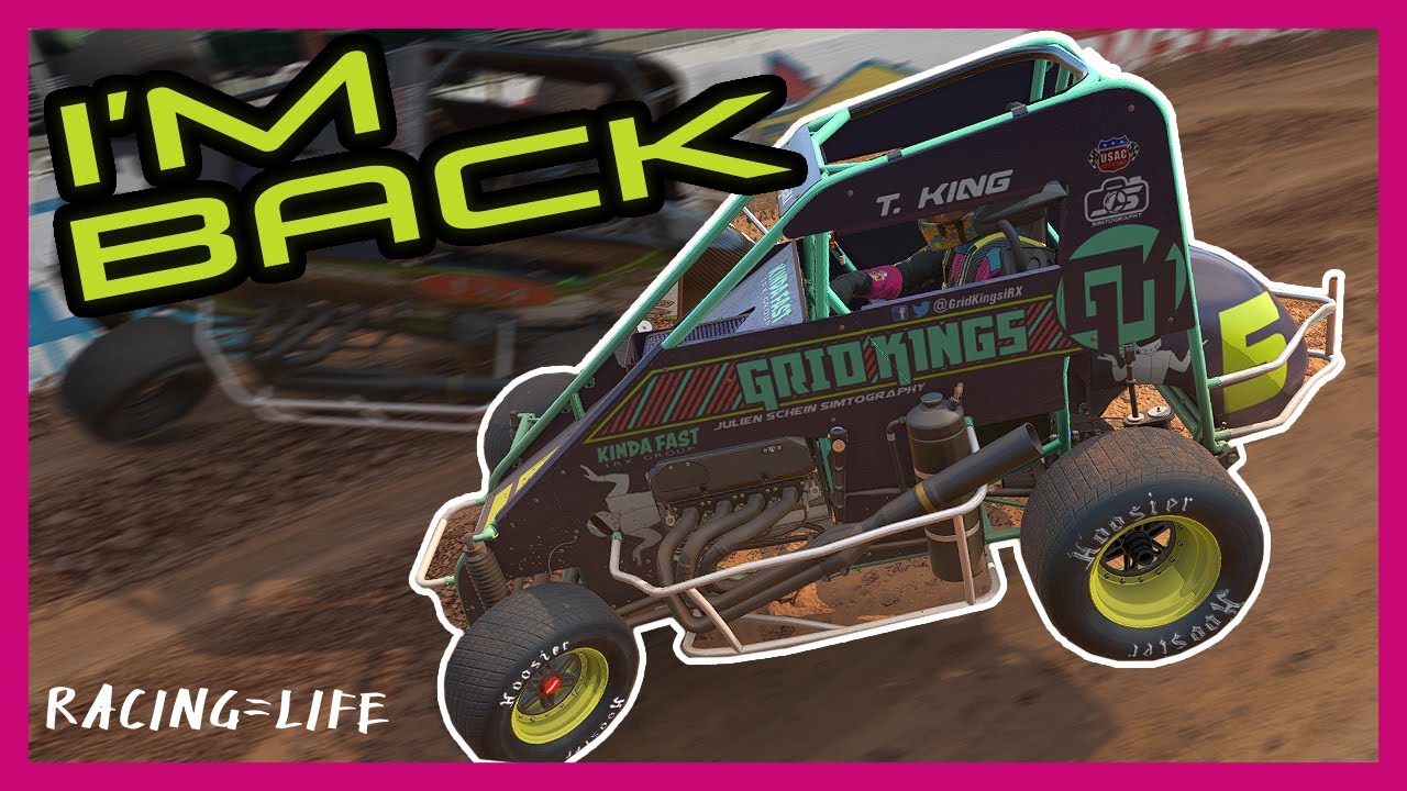 iRacing Dirt Oval | Midget Racing @ Lanier [VR] - I'm back! - YouTube