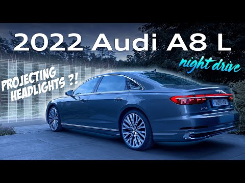Audi A8 L: PROJECTING headlights! - night POV drive ✨