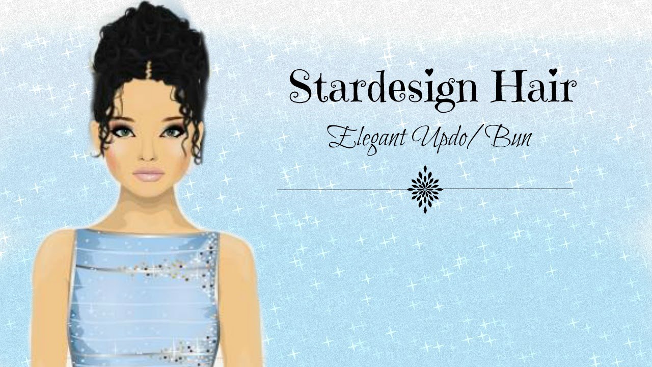 Stardoll Stardesign Hair - Elegant Updo / Bun - YouTube