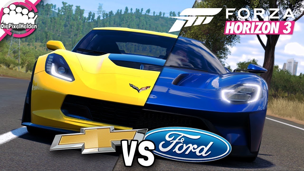 FORZA HORIZON 3 - CHEVROLET vs FORD - MULTIPLAYER - Let's Play Forza ...