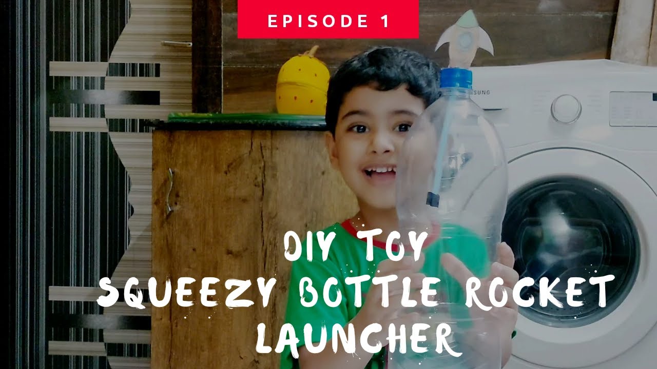 Squeezy Bottle Rocket Launcher For Kids | How to make easy DIY toys ...