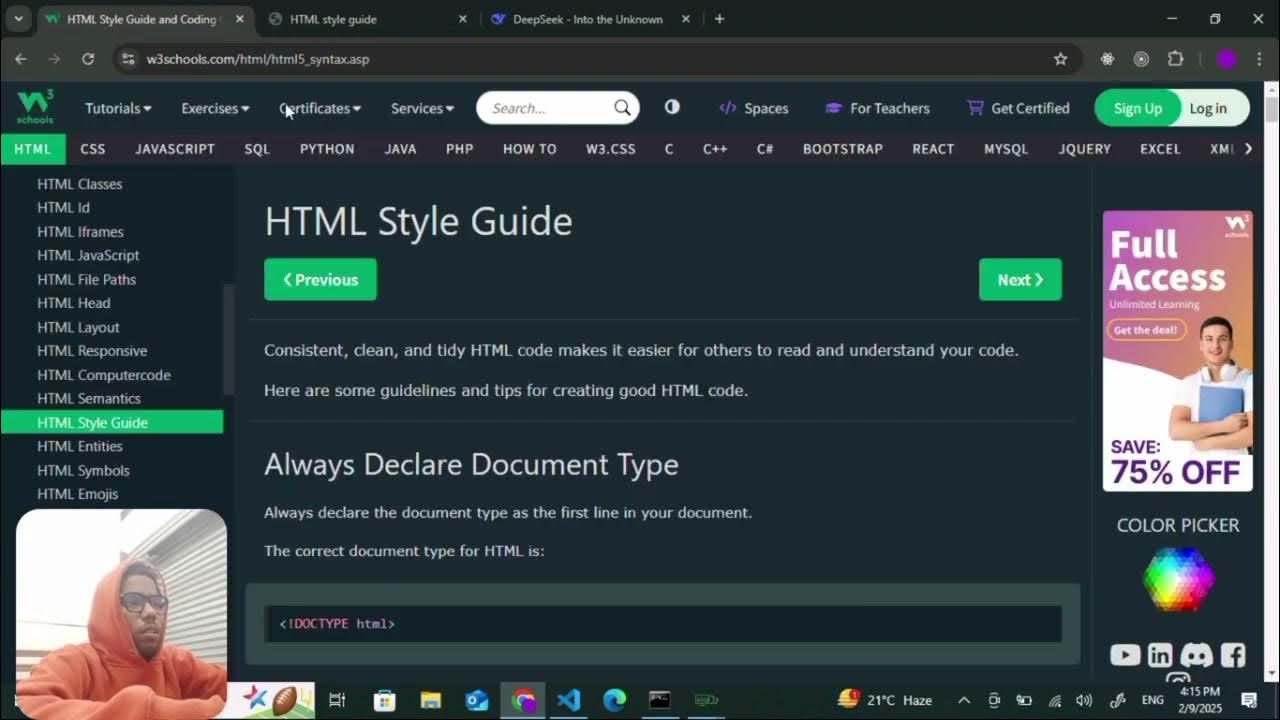 19 html style guide | best practices for writing clean & readable code - YouTube