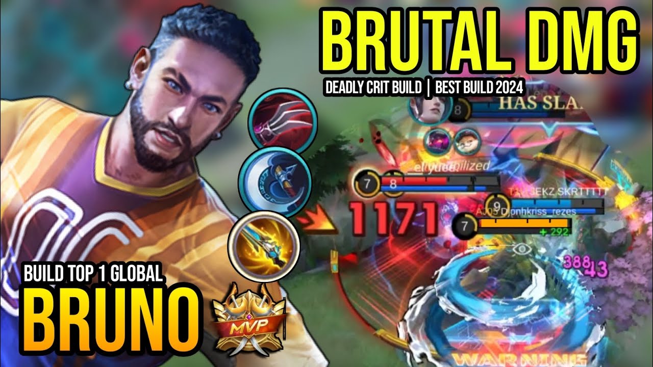 BRUNO BEST BUILD 2024 | BUILD TOP GLOBAL BRUNO GAMEPLAY | MOBILE ...